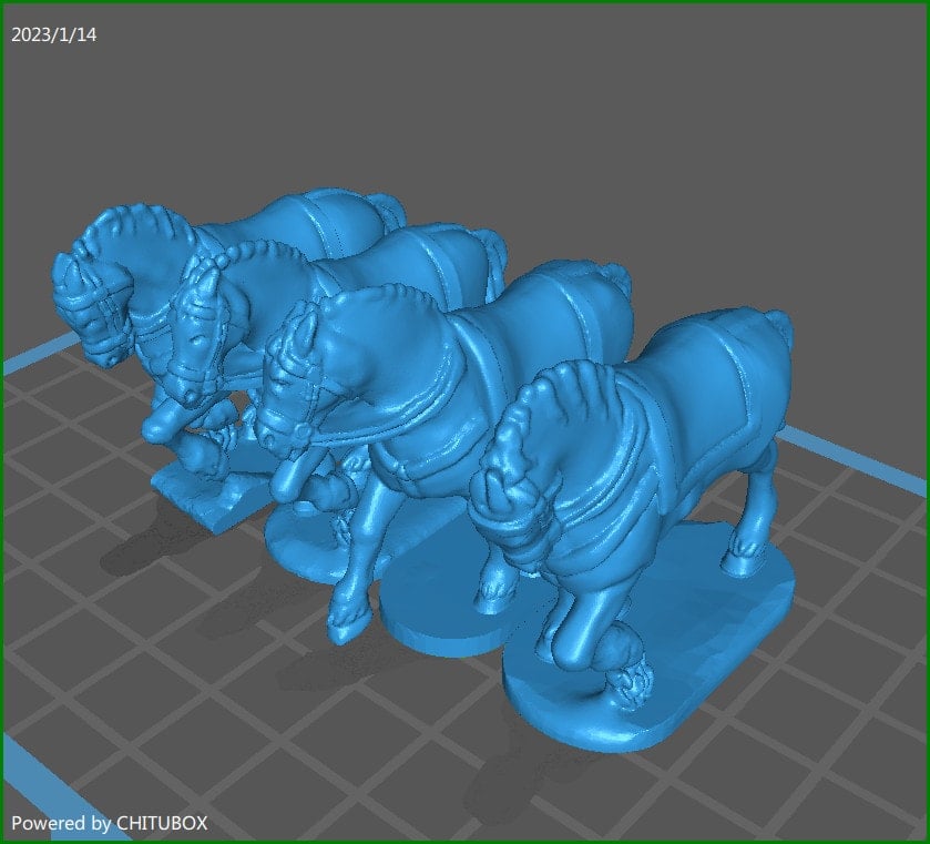 28mm Austrian Generals Horses by MCminiatures - Wargaming3D