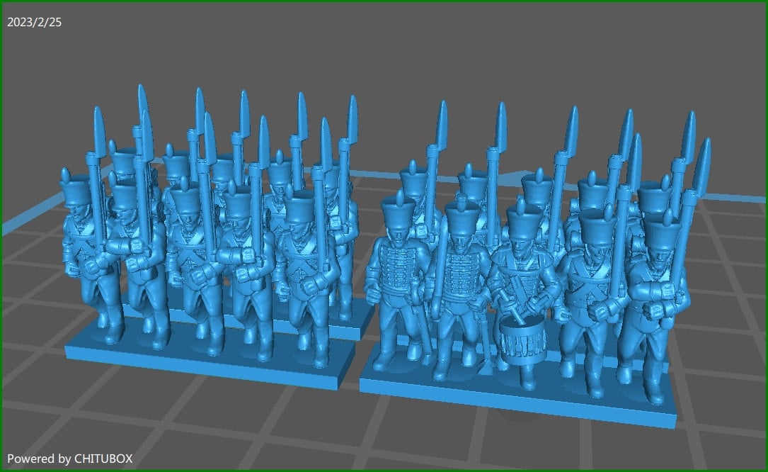 small 15mm "w epic size" Brunswick line/light infantry by MCminiatures ...