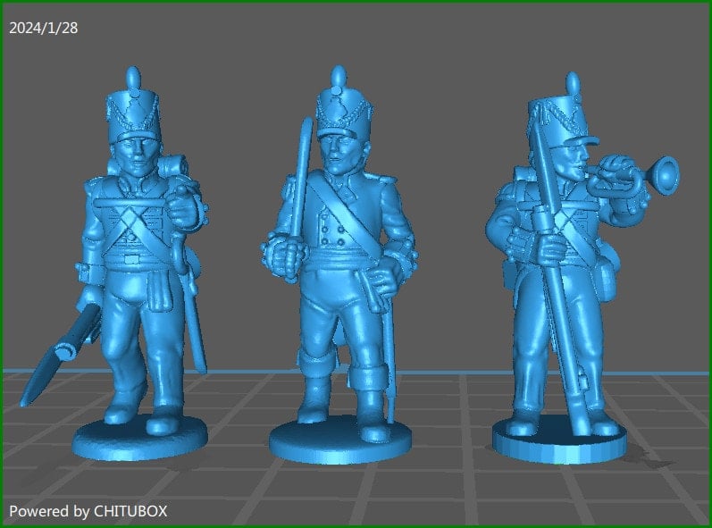 28mm Napoleonic Hanoverian Landwehr elites btg 1814-15 skirmishing with ...