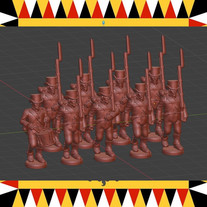 28mm Napoleonic Austrian Landwehr with uniform rock and hetherington ...