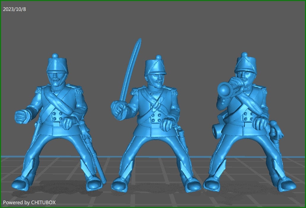 28mm Piedmontese Cavalleggeri rgt Command by MCminiatures - Wargaming3D