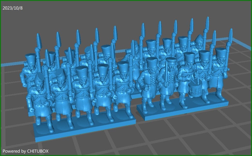 small 15mm w epic size Prussian Luzow corp Infantry by MCminiatures ...