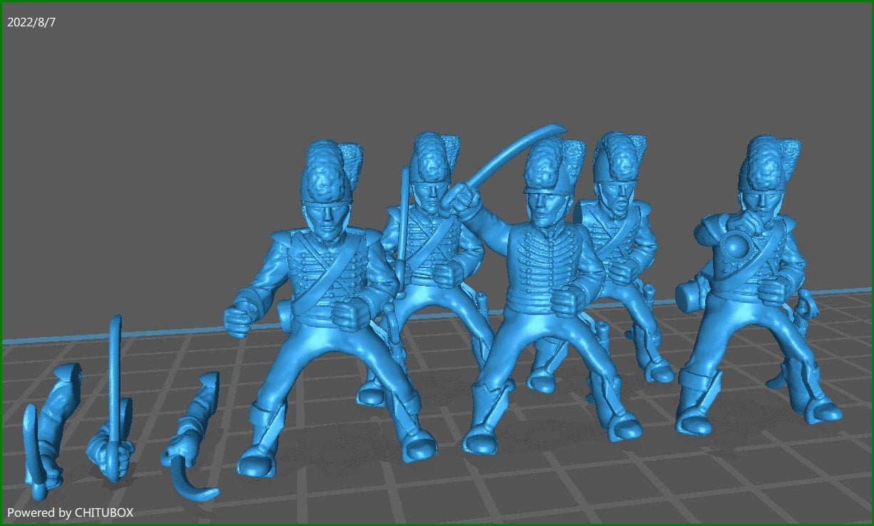 28mm British Light Dragoons rgt 1807-13 by MCminiatures - Wargaming3D