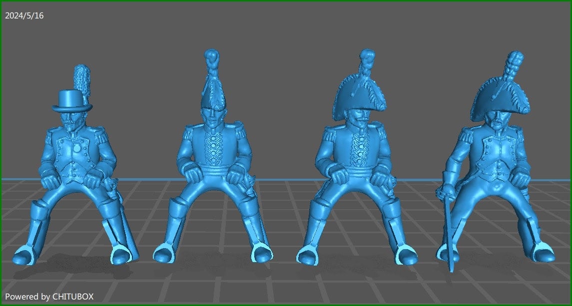 28mm Napoleonic Spanish Generals 2 by MCminiatures - Wargaming3D