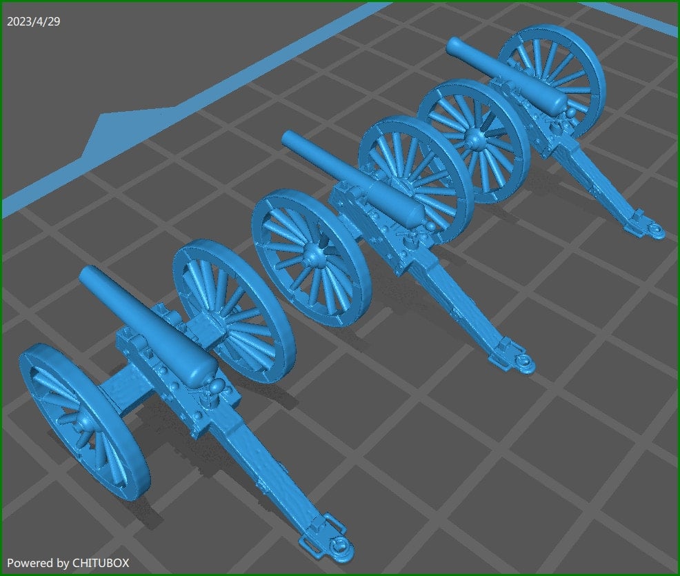 15mm ACW Artillery guns by MCminiatures - Wargaming3D