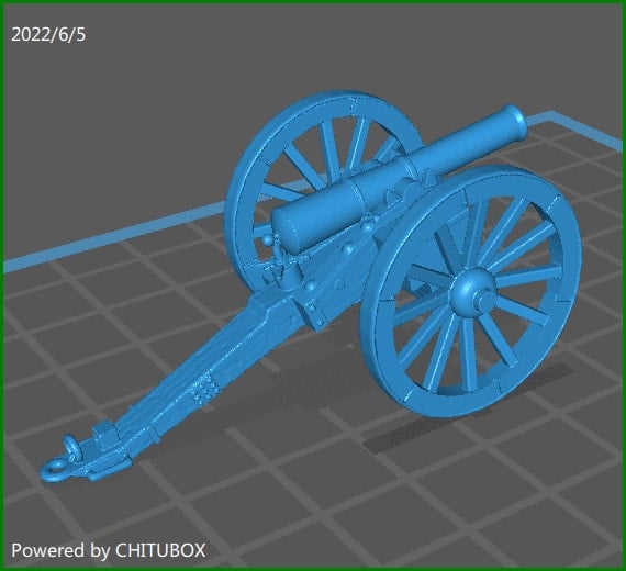 28mm British Artillery 9lb gun by MCminiatures - Wargaming3D