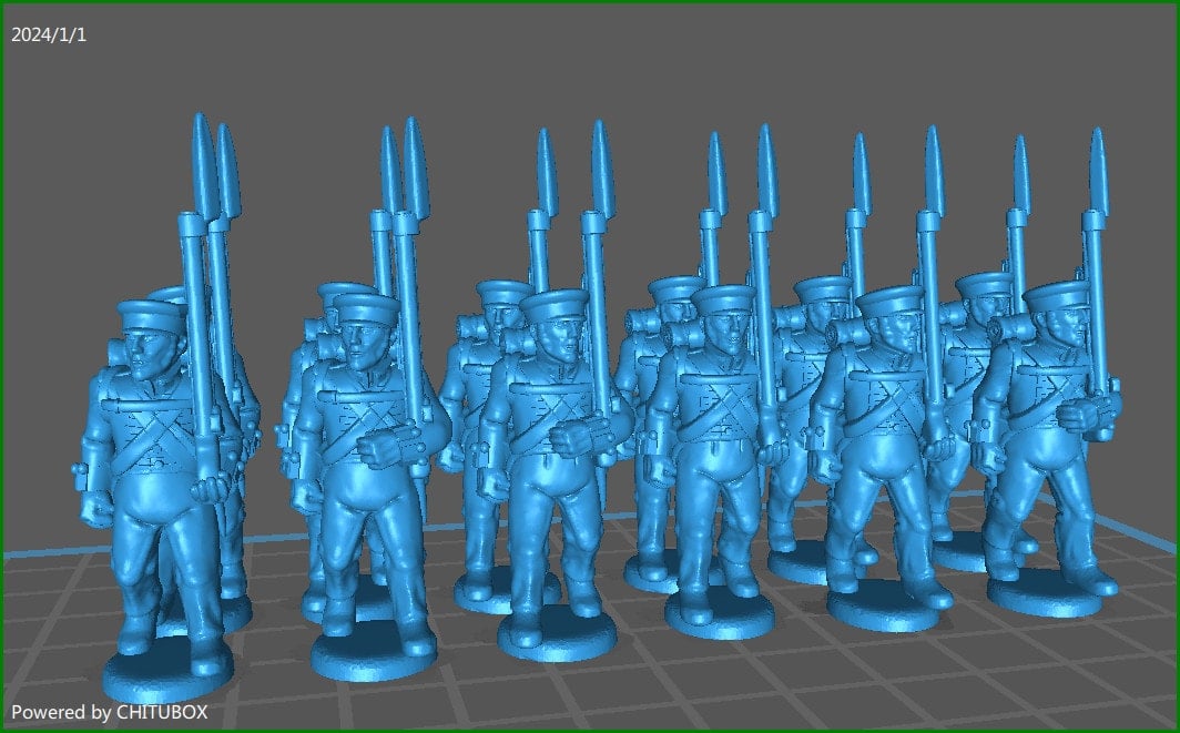 28mm Napoleonic Hanoverian Landwehr btg 1814-15 by MCminiatures ...