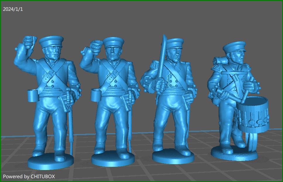 28mm Napoleonic Hanoverian Landwehr btg 1814-15 by MCminiatures ...