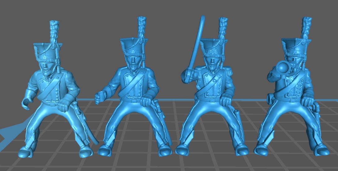 28mm French Jeune Guard Lancers sqd in High Uniform by MCminiatures ...