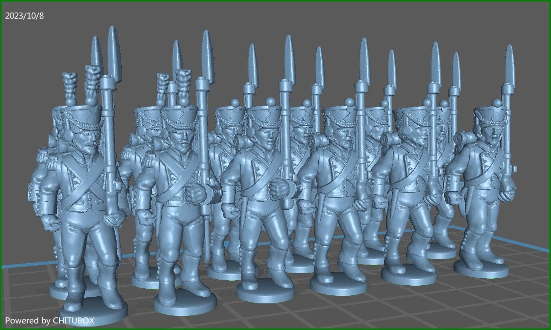 28mm Italian Light Infantry Btg 1808-15 by MCminiatures - Wargaming3D