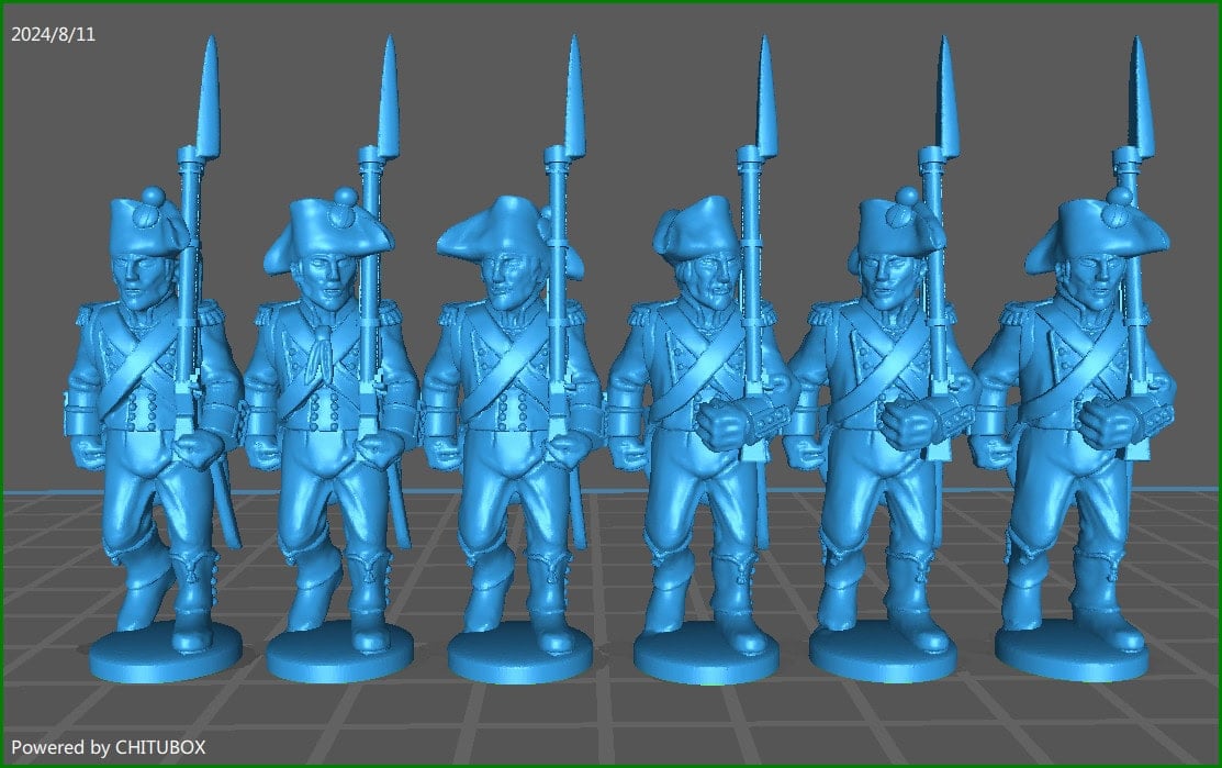 28mm French Revolution light infantry 1790-1801 by MCminiatures ...