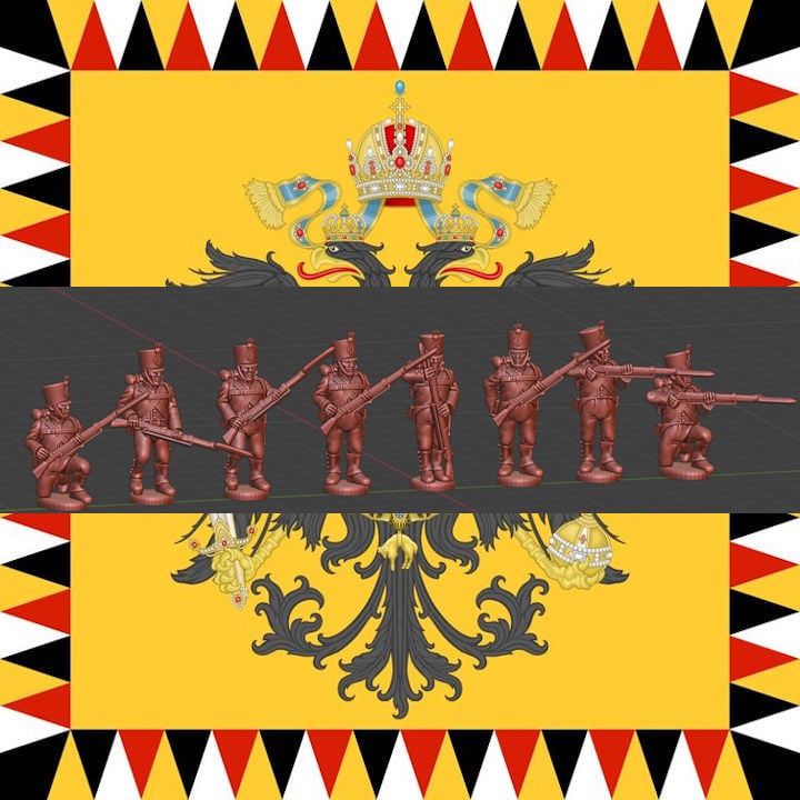 28mm Napoleonic Austrian German Line skirmishing 1809-15 by ...