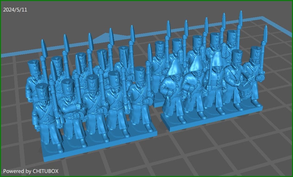 small 15mm "w epic size" Russian btg in greatcoat 1805-07 by ...