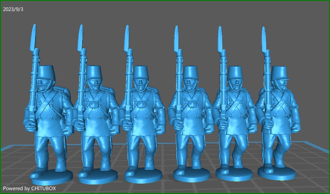 28mm Austrian Hungarian Line inf rgt 1850-60 with kittel by ...