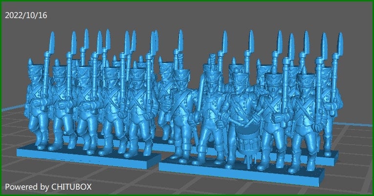 small 15mm "w epic size" French Young Guard Conscript Chasseurs by ...