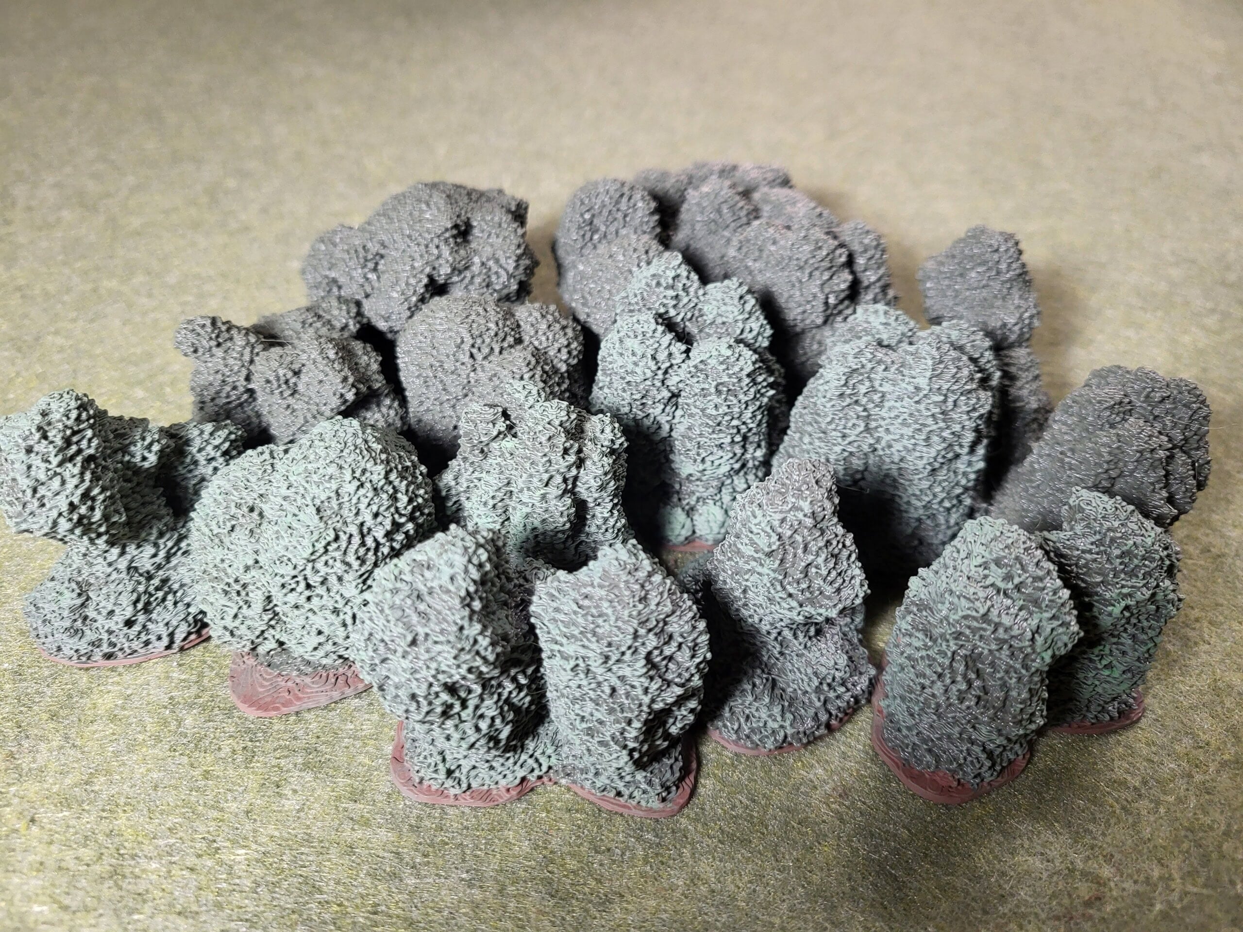 Woodland Forest Terrain by Two Inches of Felt - Wargaming3D