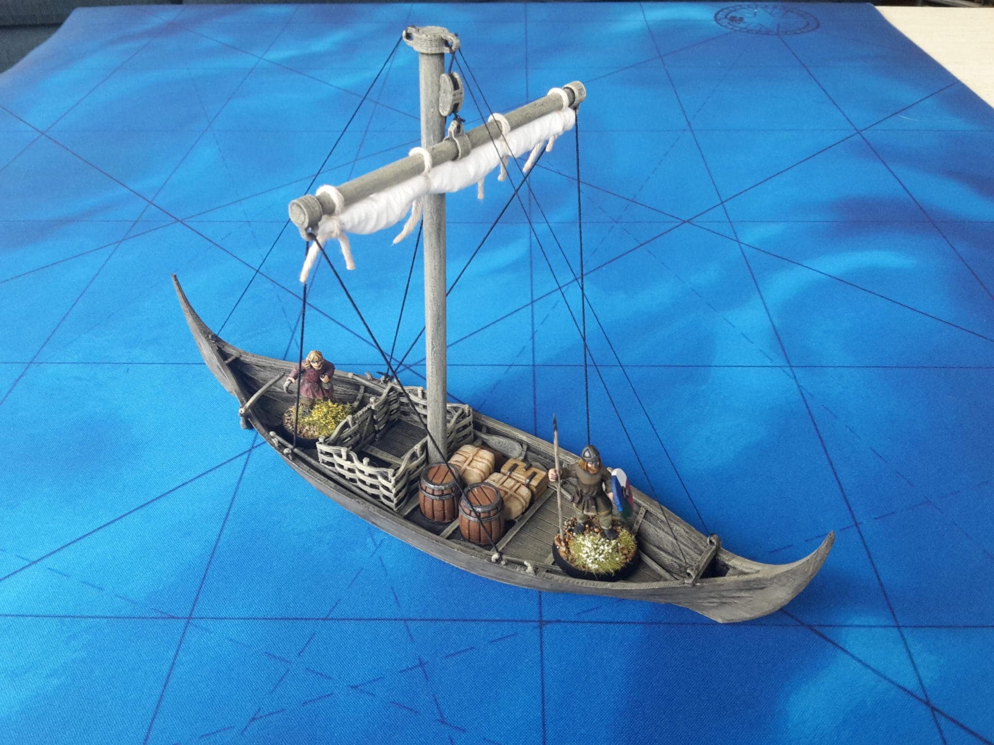 28mm Dark Age Trade Boat by Ash and Stone - MiniHoarder