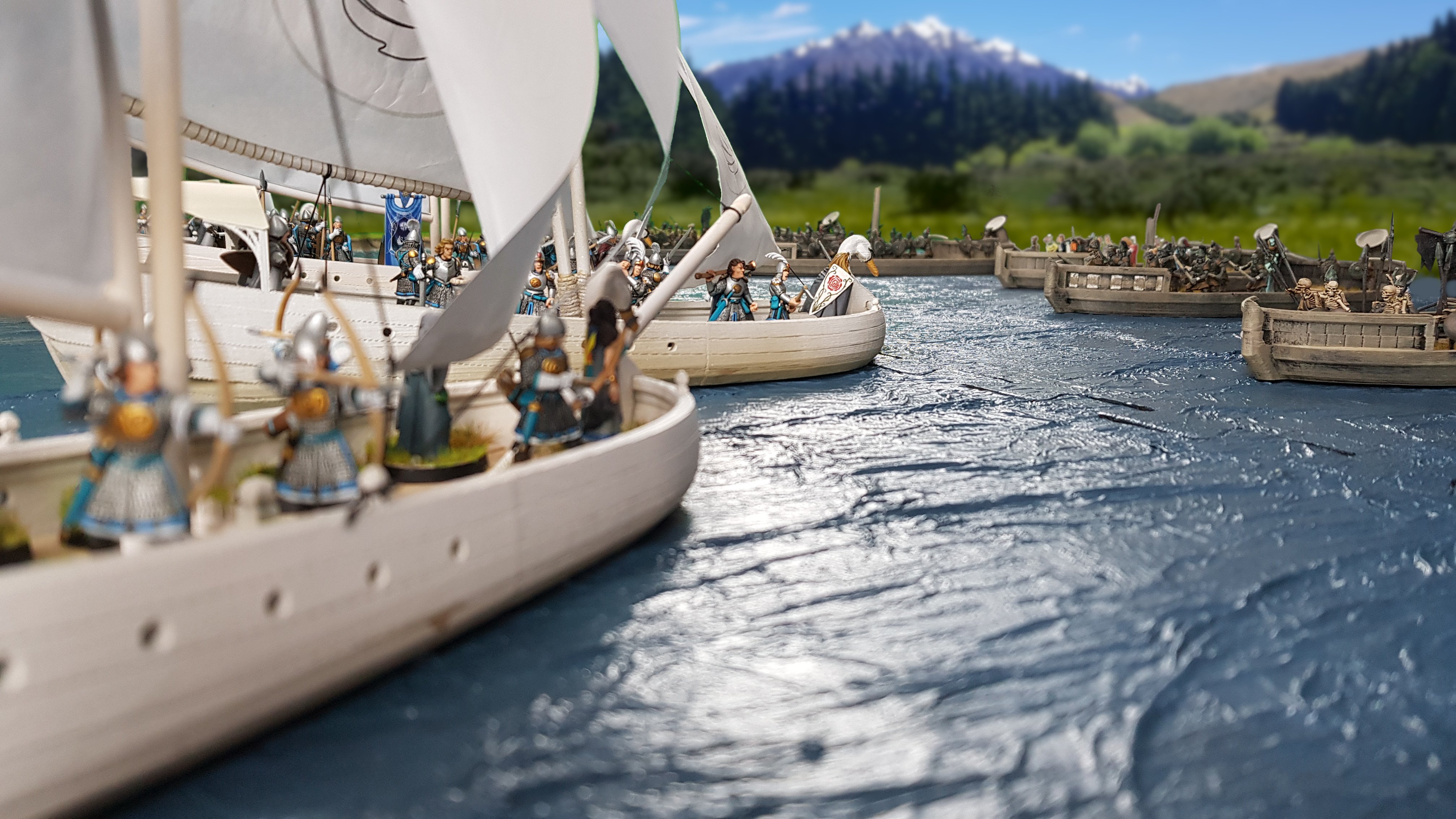 28mm Elven Swan Ship by Ash and Stone - MiniHoarder
