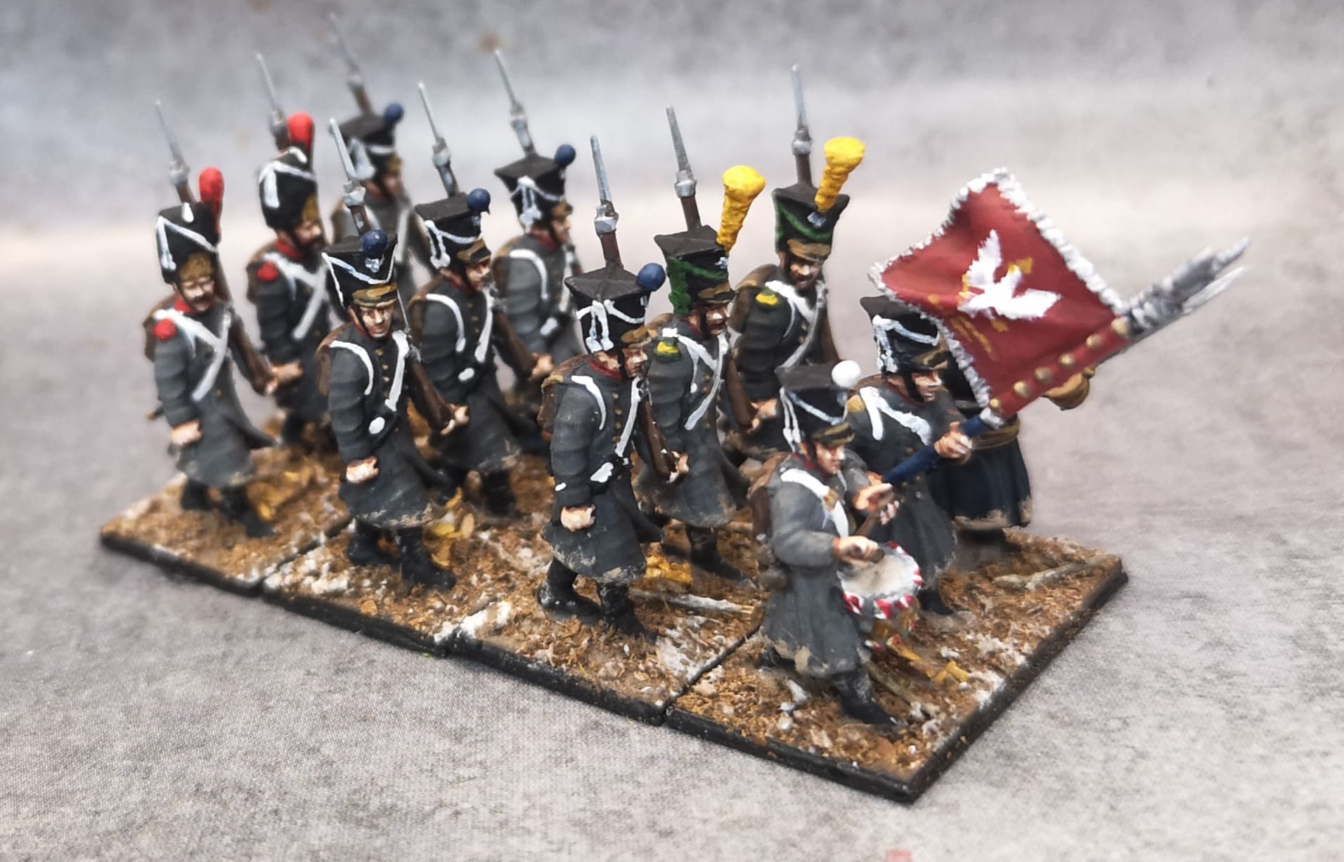 Polish napoleonics battalion bundle + free mounted officer by 3DMini ...