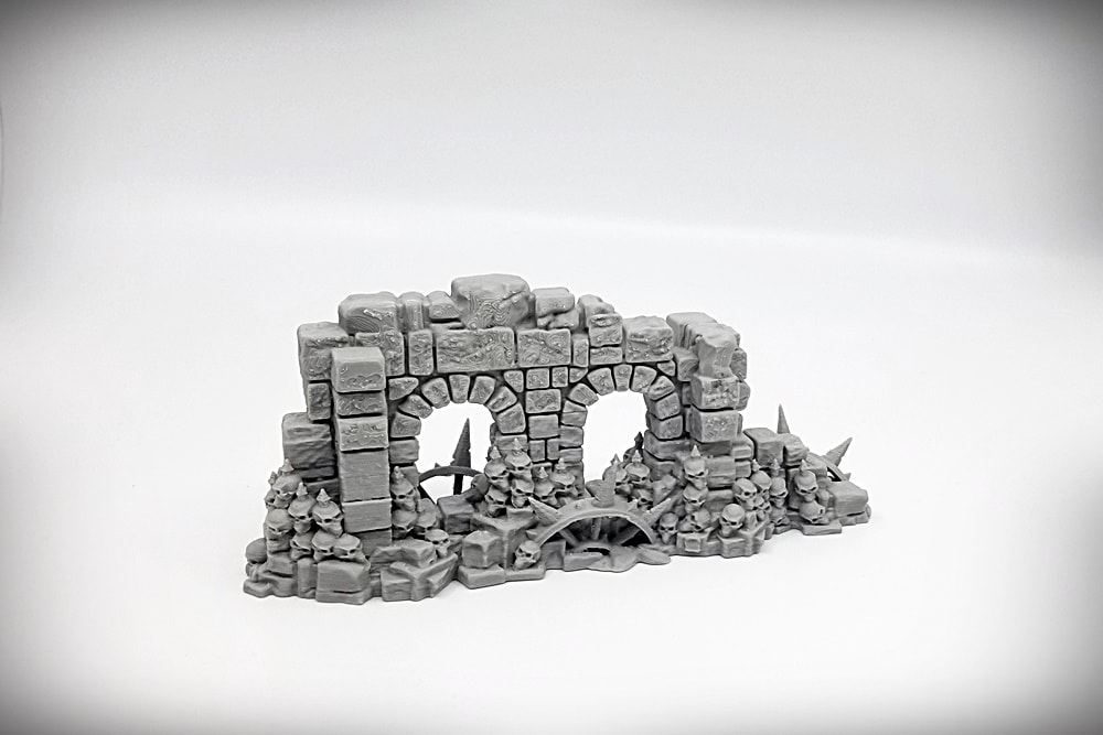 Ancient Ruins GRIMDARK: Double Arch Window by Terrainify - MiniHoarder