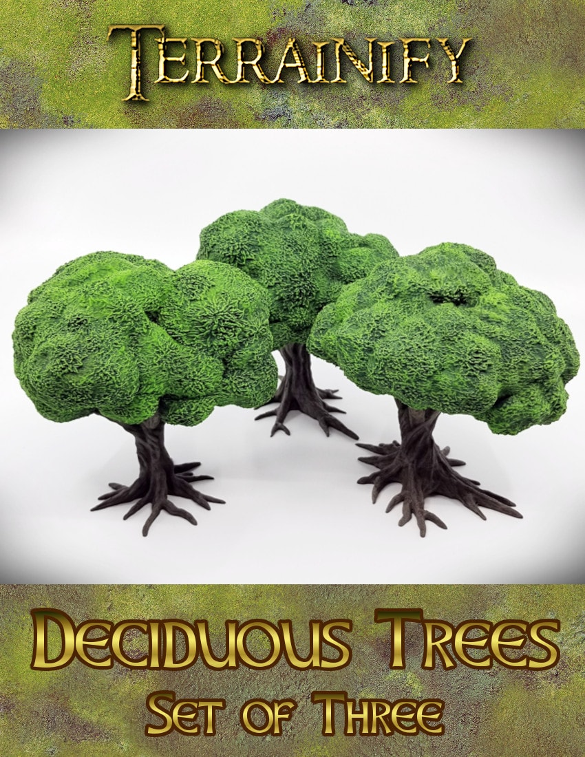 Playable Deciduous Trees - Set of 3 by Terrainify - MiniHoarder