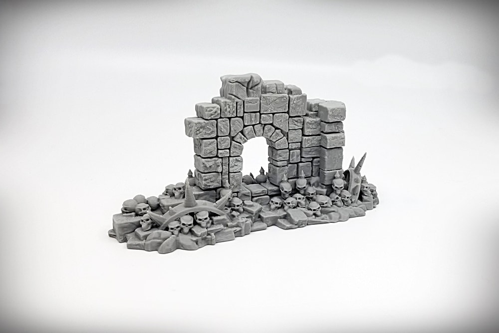 Ancient Ruins GRIMDARK: Single Arch Window by Terrainify - MiniHoarder