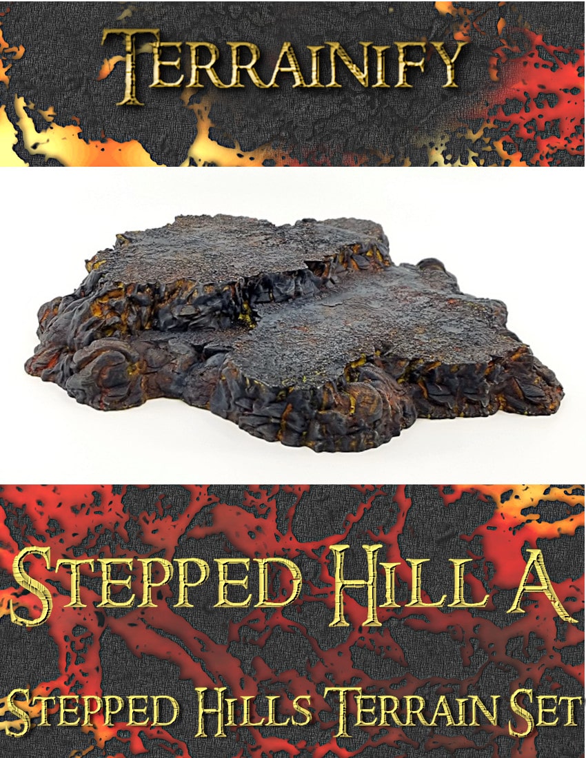 Stepped Hill B: Stepped Hills Terrain Set by Terrainify - MiniHoarder