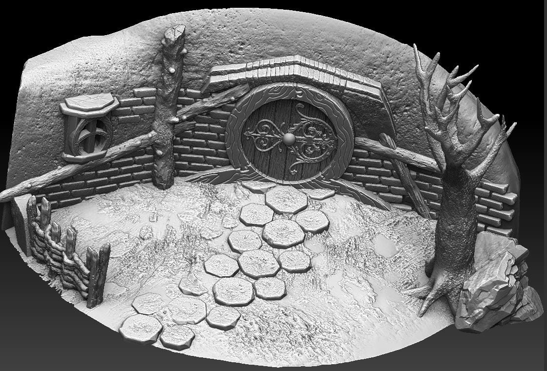 Halfling house front by Beren's creations - MiniHoarder