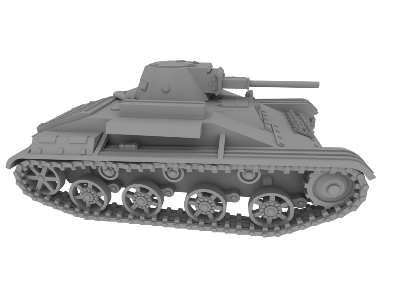 28mm T-60 Soviet light tank by Forpost D6 - Wargaming3D