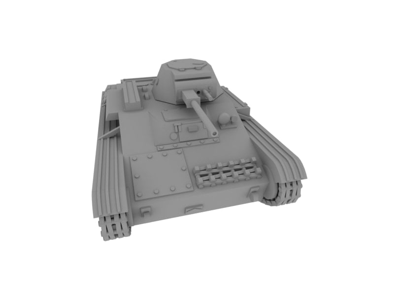 28mm T-60 Soviet light tank by Forpost D6 - Wargaming3D