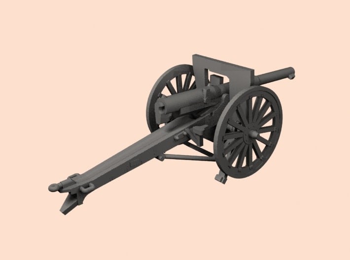 15mm Canon de 75 modèle 1897 (1940) by Forpost D6 - Wargaming3D