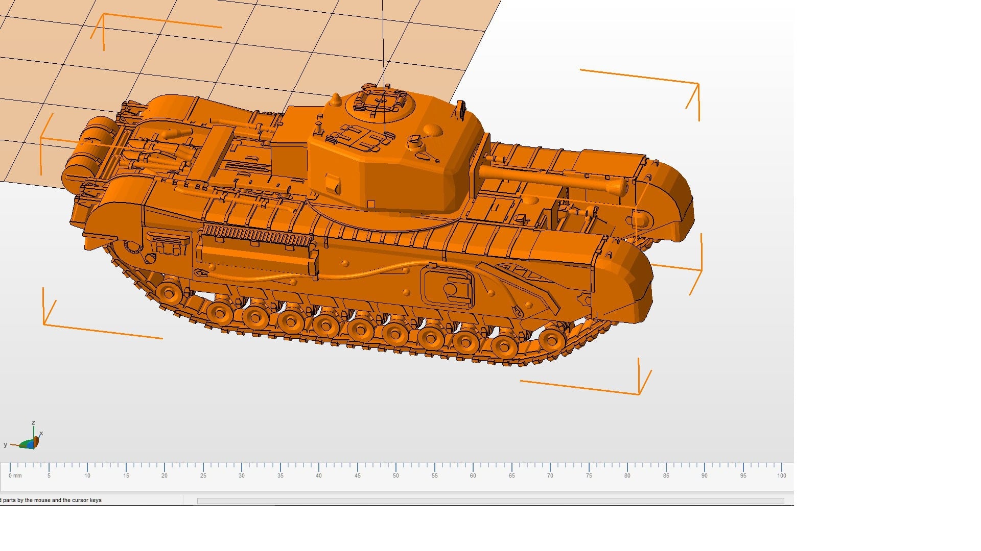 1/100 SCALE CHURCHILL TANK VARIANTS by Forpost D6 - Wargaming3D